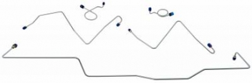 1967 FORD MUSTANG FRONT BRAKE LINE SET (MASTER CYLINDER TO HOSE): DRUM ...